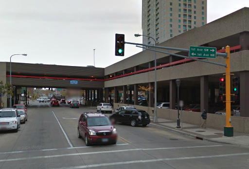 Rochester, MN map: Surface Parking Lots - Streets.mn