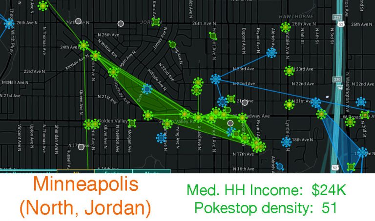 The Surprising Urban Geography of Pokemon Go - Streets.mn